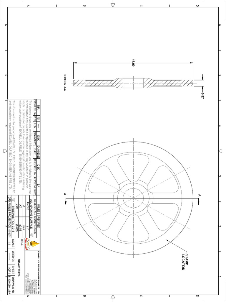 #90 E11000060-125-A (Sheave Whell For 0.125'') | PDF
