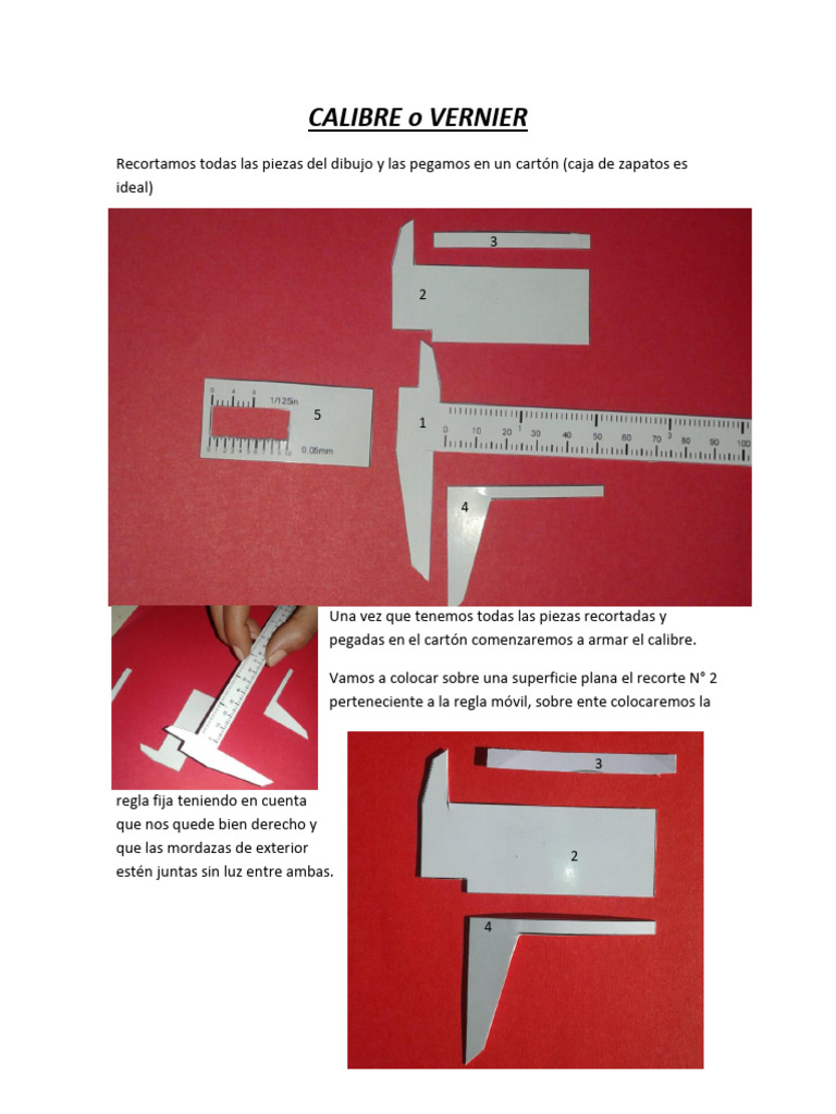 CALIBRE o VERNIER | PDF | Hogar, jardinería y bricolaje