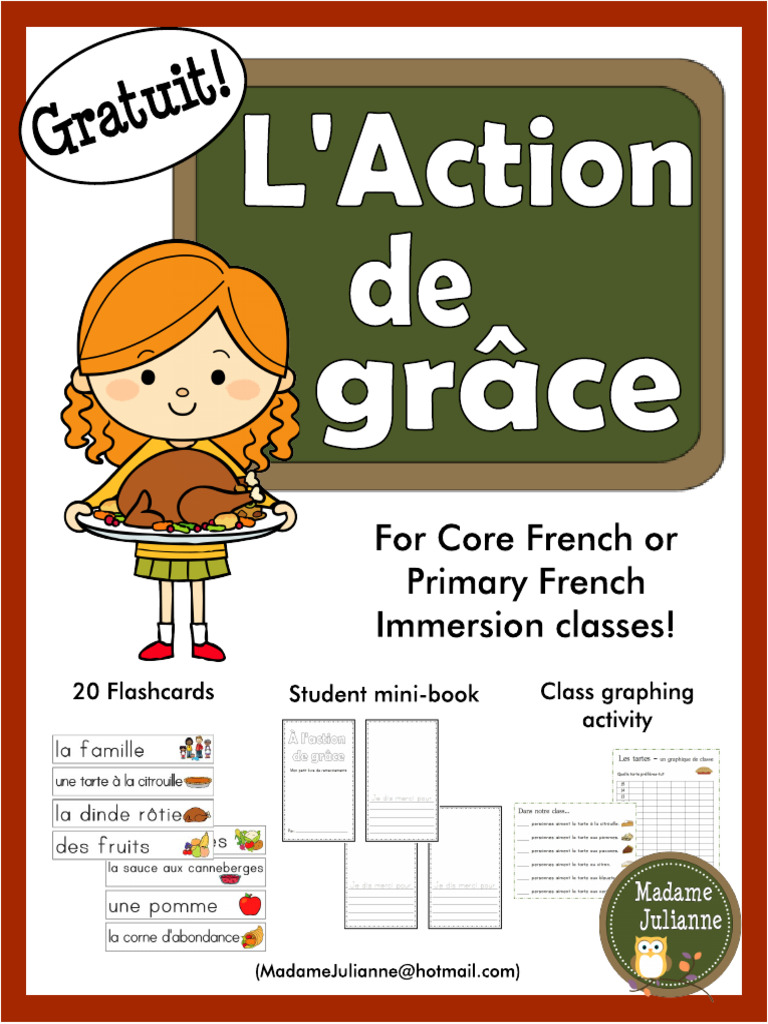 LActiondegrceFrenchThanksgivingforCoreFrenchorPrimaryFrenchImm 1 | PDF ...