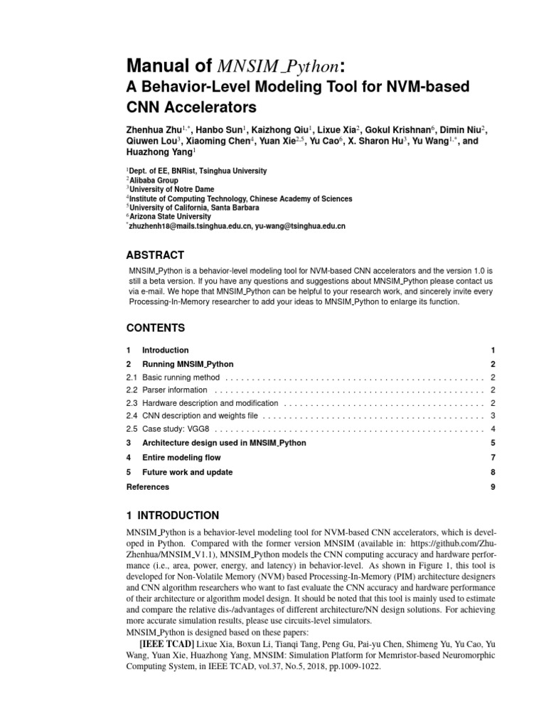 MNSIM_manual | PDF | Computer Architecture | Computer Engineering MNSIM_manual | PDF | Computer Architecture | Computer Engineering