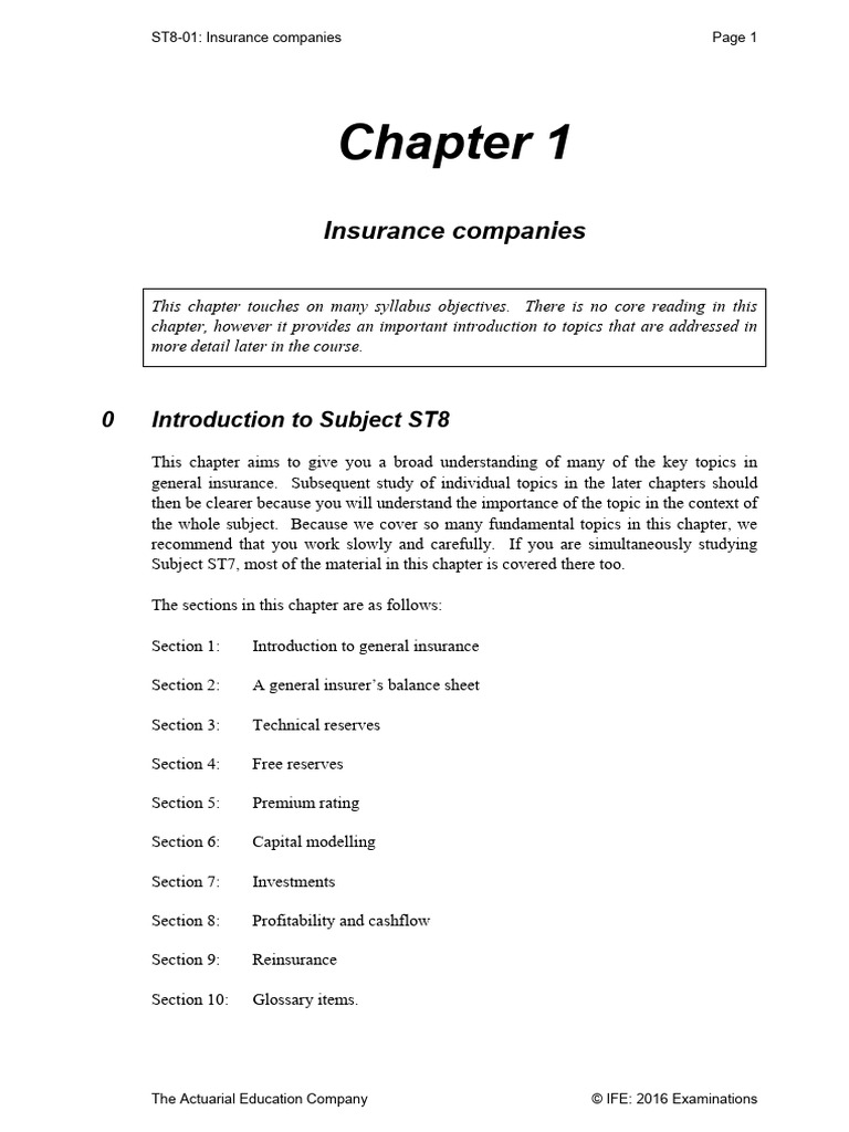 Chapter 1-General Insurance | PDF | Insurance | Risk