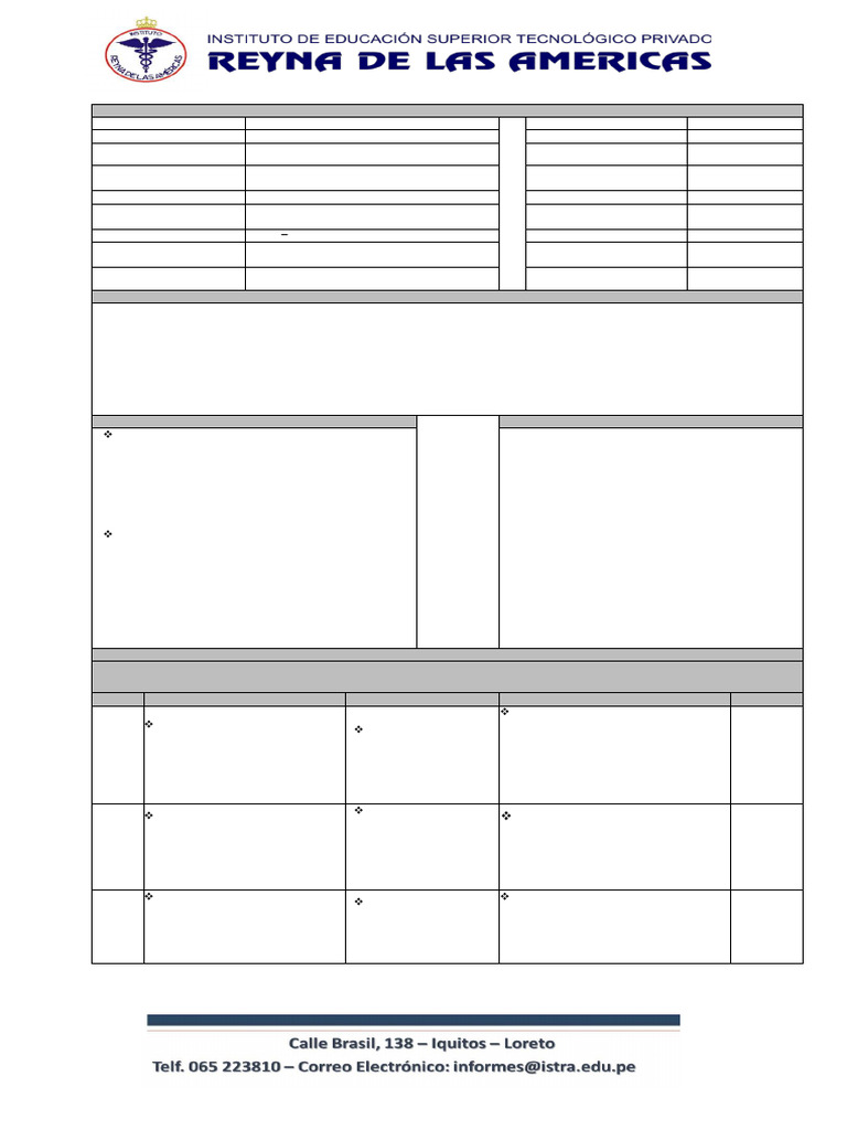 SILABO 2022 II Laboratorio Clinico y Anatomia Patologica OFIMATICA | PDF | Hoja de cálculo ...