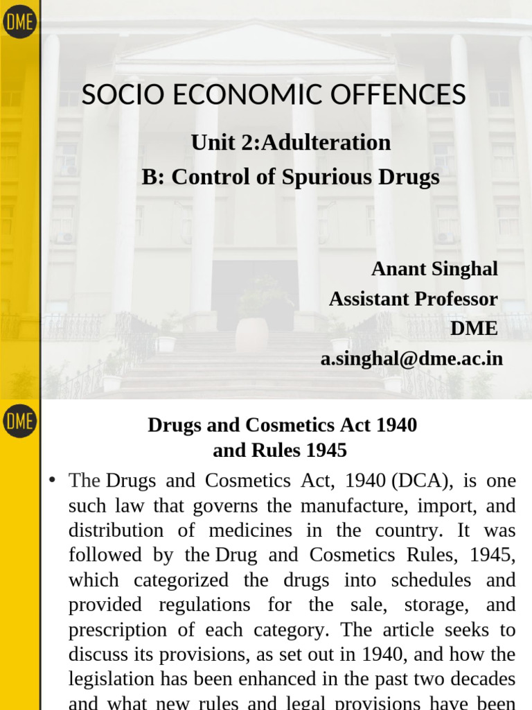 2.2. Control of Spurious Drugs | PDF | Drugs | Pharmacology