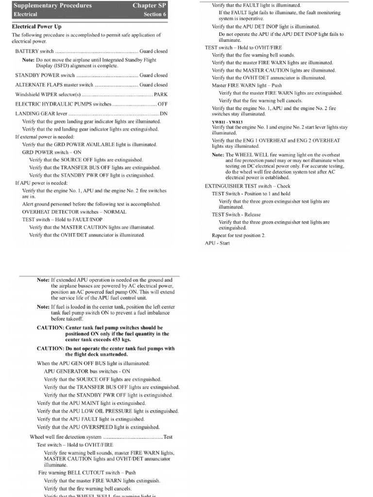 Elec Power Up Supp Proc PDF | PDF