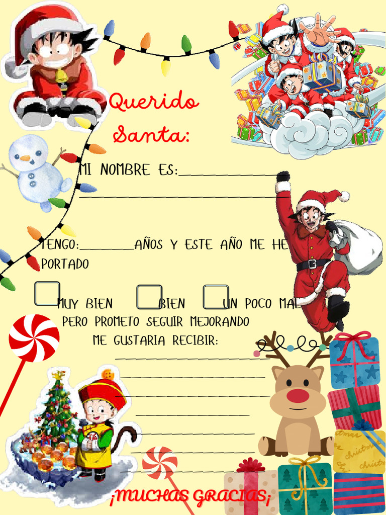 Carta a Santa: Lista de Deseos 2023 | PDF | Crecimiento personal y ...