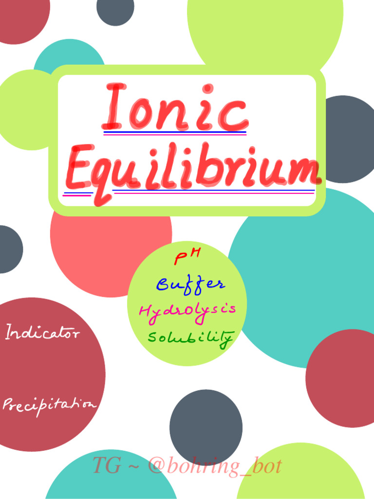 Ionic Equilibrium | PDF