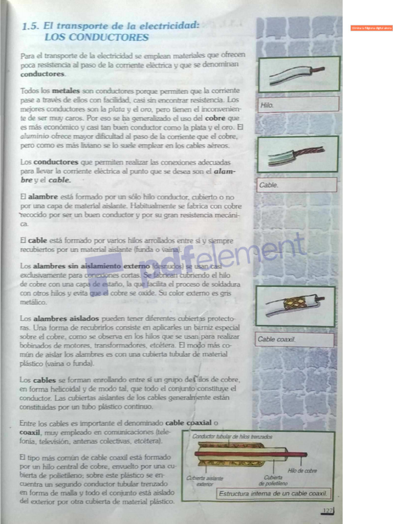 Elementos Circuitos. Conductores. Interruptores | PDF