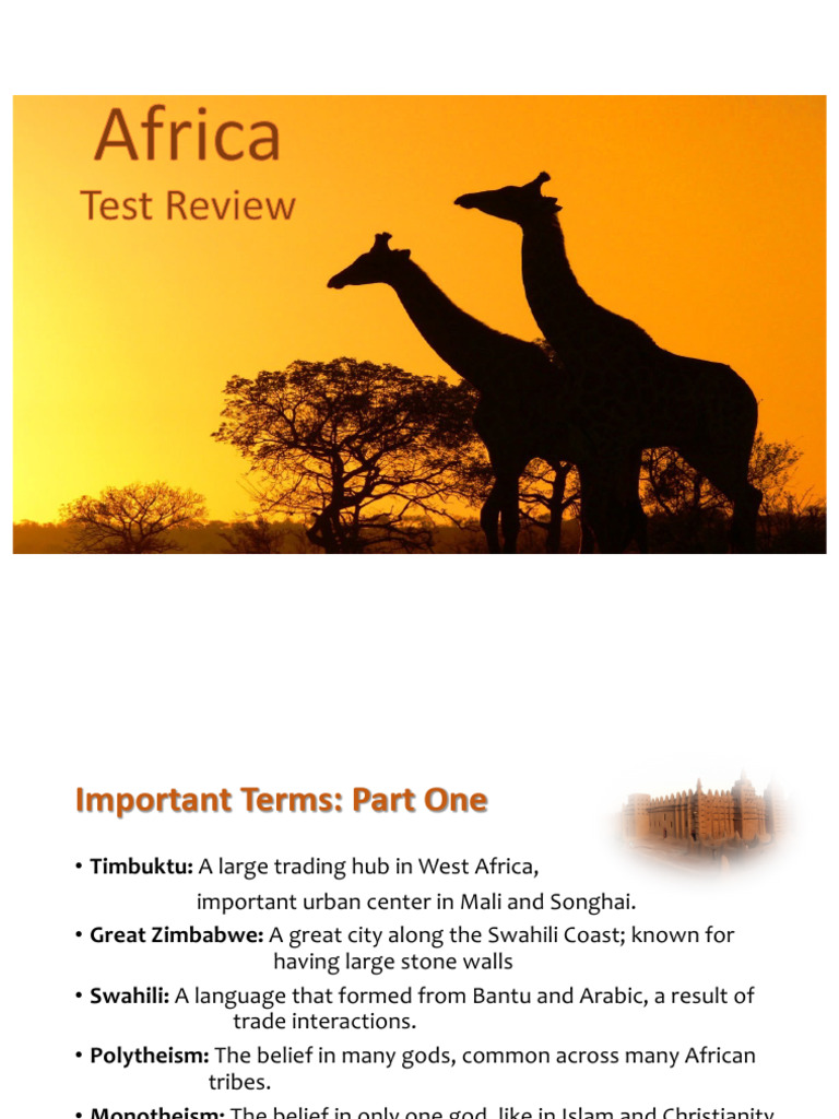 Unit 4 Study Guide | PDF | Africa | West Africa