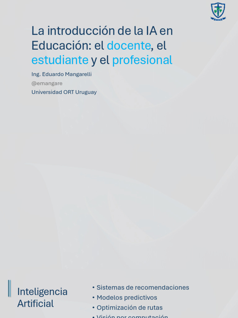S M - mangarelli-I.A. | PDF | Inteligencia artificial | Inteligencia ...