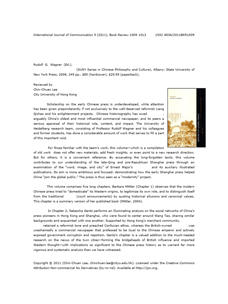 Overinterpreting The Public Sphere - Chin-Chuan Lee | PDF | Public ...