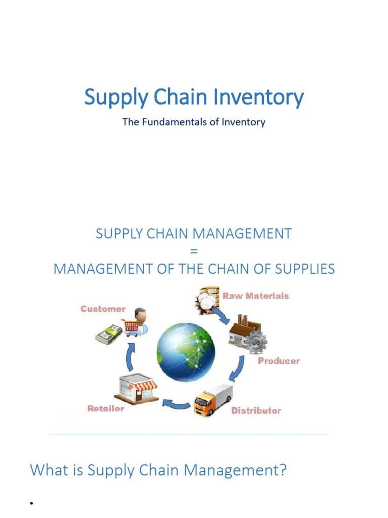 Supply Chain Inventory Management Basics | PDF | Inventory | Supply Chain