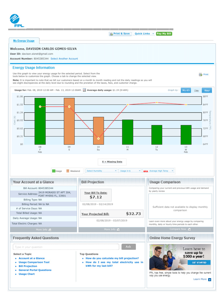 My Energy Usage | PDF