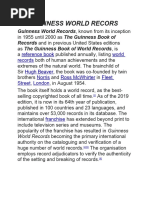 History of Guinness World Records | PDF