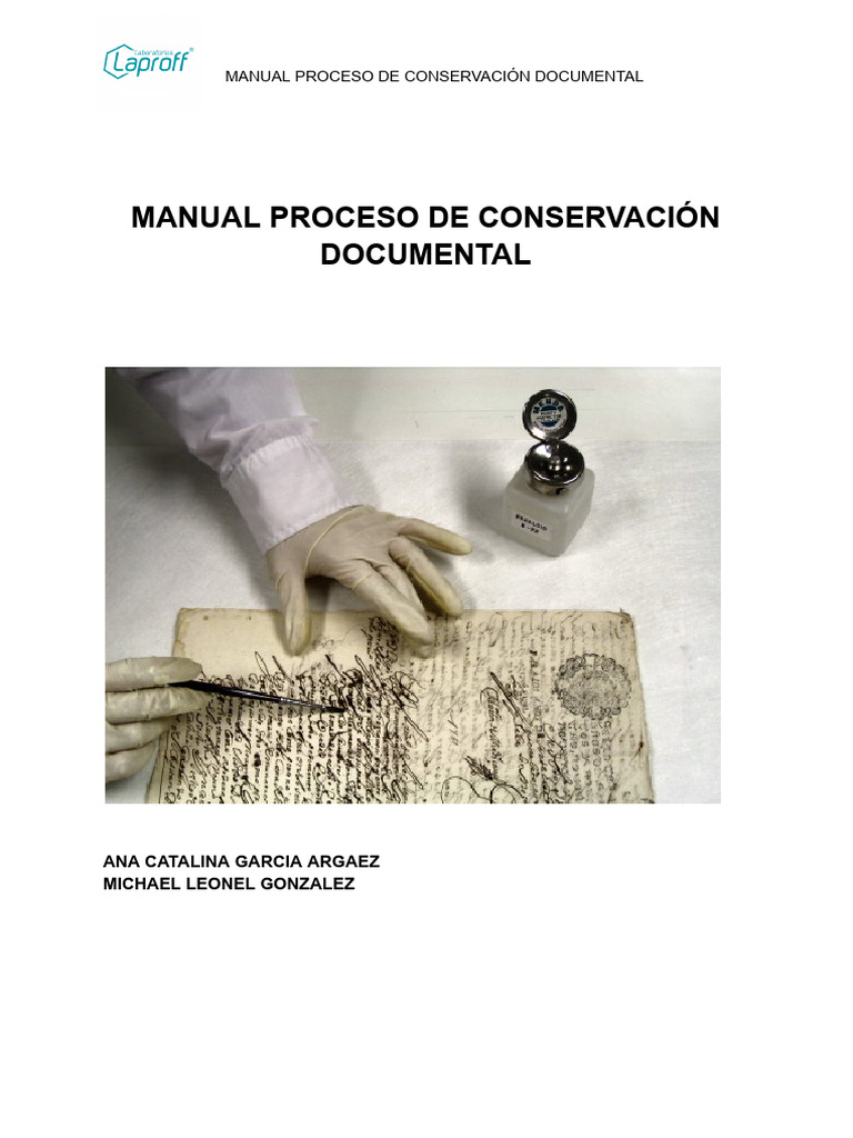 Conservación Documental en Laproff | PDF | Laboratorios | Apoyo