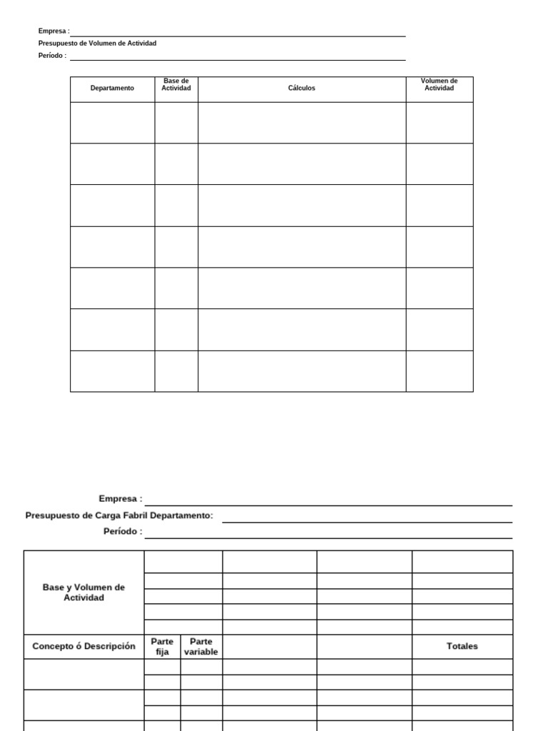 Formatos Ppto II - 2do Parcial | PDF | Finanzas y dinero