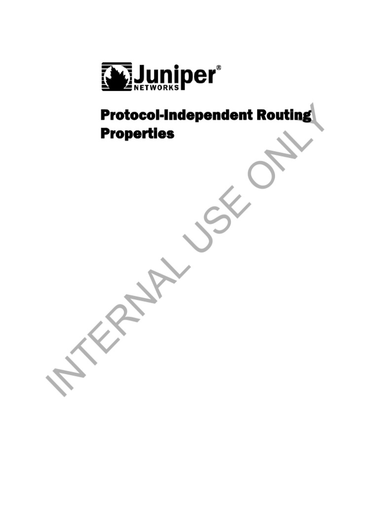 Protocol Independent Routing Properties | PDF | Router (Computing) | Routing