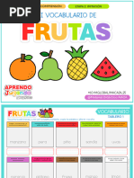Memorama de Frutas Y Verduras | PDF