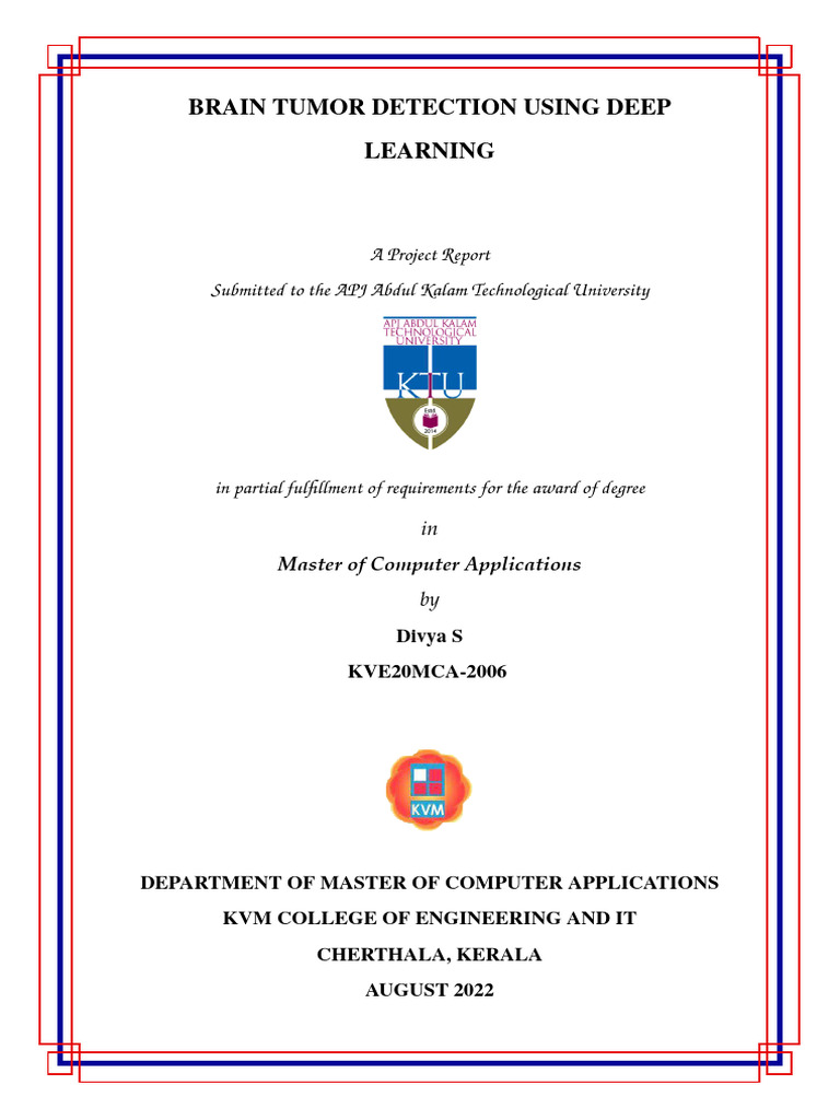 Brain Tumor Detection Using Deep Learnin | PDF | Artificial Neural ...