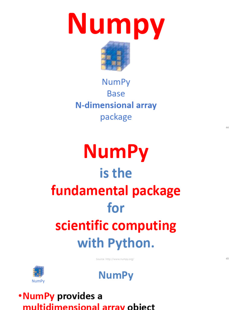 Python-Numpy & Pandas | PDF | Tensor | Computer Programming Python-Numpy & Pandas | PDF | Tensor | Computer Programming