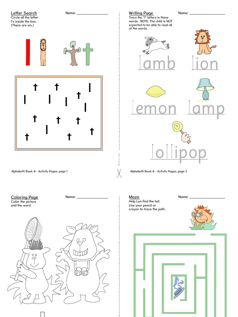 Book 8 Activity Worksheets | PDF