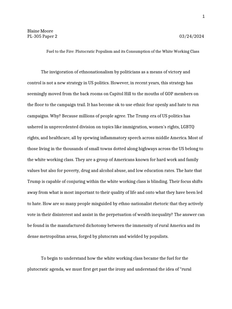 Plutocratic Populism's Impact on Rural Voters | PDF | Republican Party ...