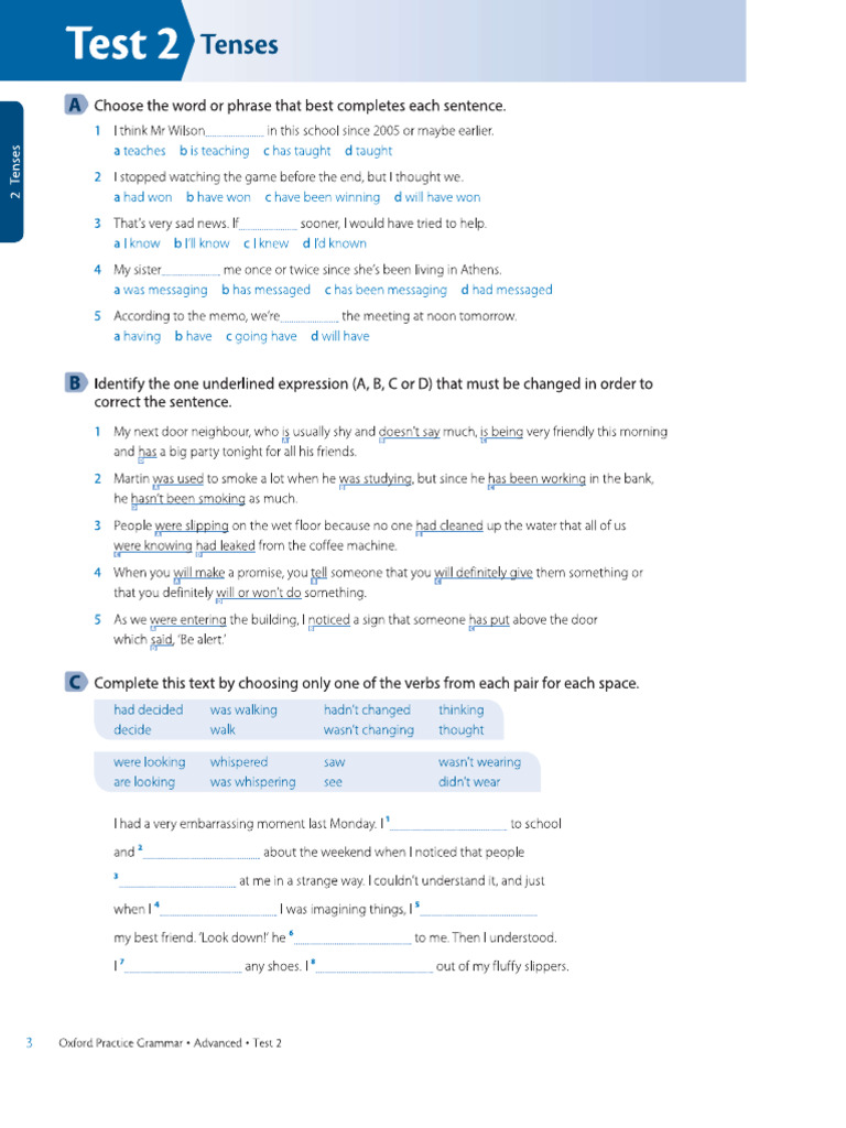 Tenses Advanced | PDF