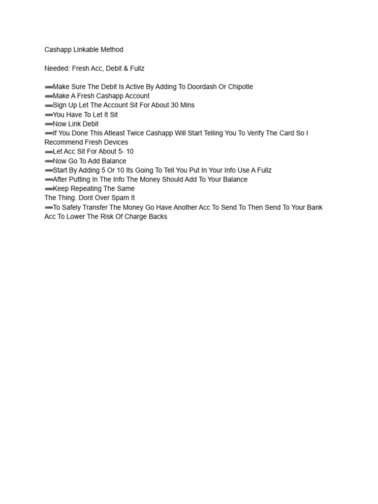 2023 Cashapp Method | PDF | Finance & Money Management