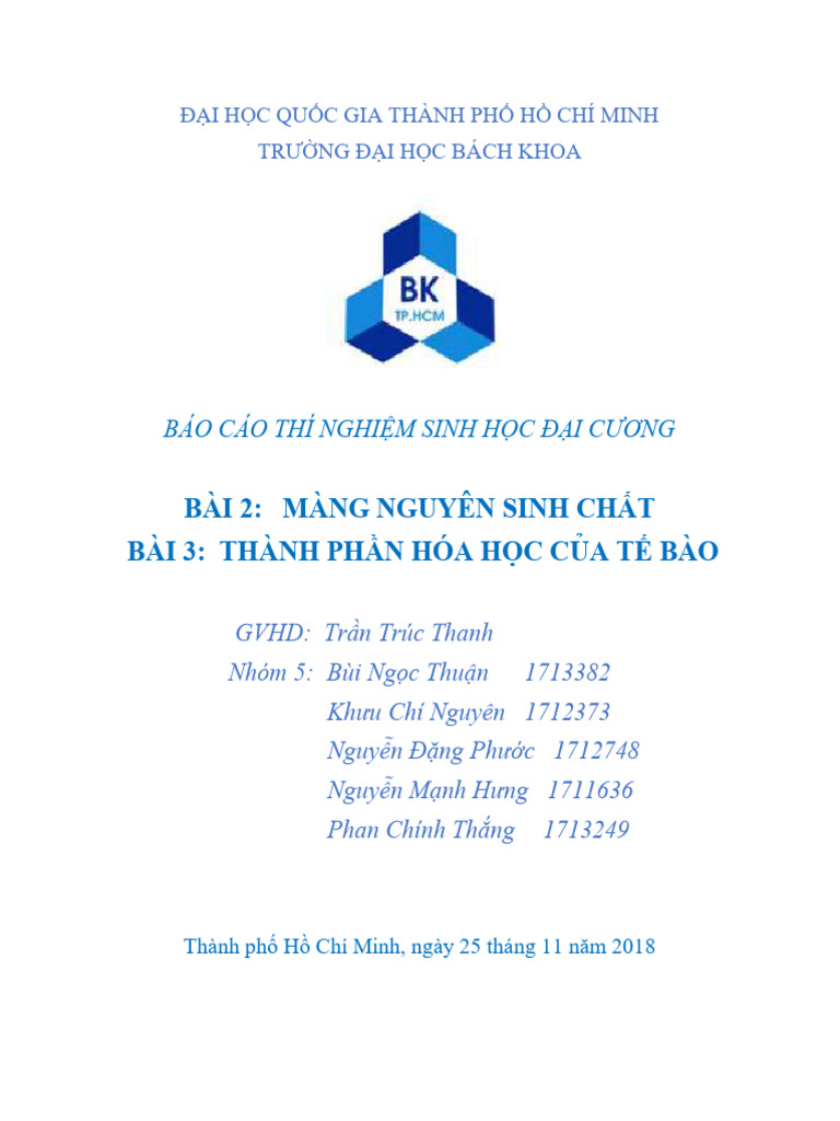 (123doc) - Bao-Cao-Thi-Nghiem-Sinh-Hoc-Dai-Cuong | PDF