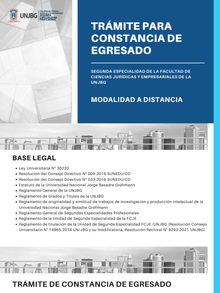 Tramite Constancia de Egresado - Distancia | PDF | Gobierno