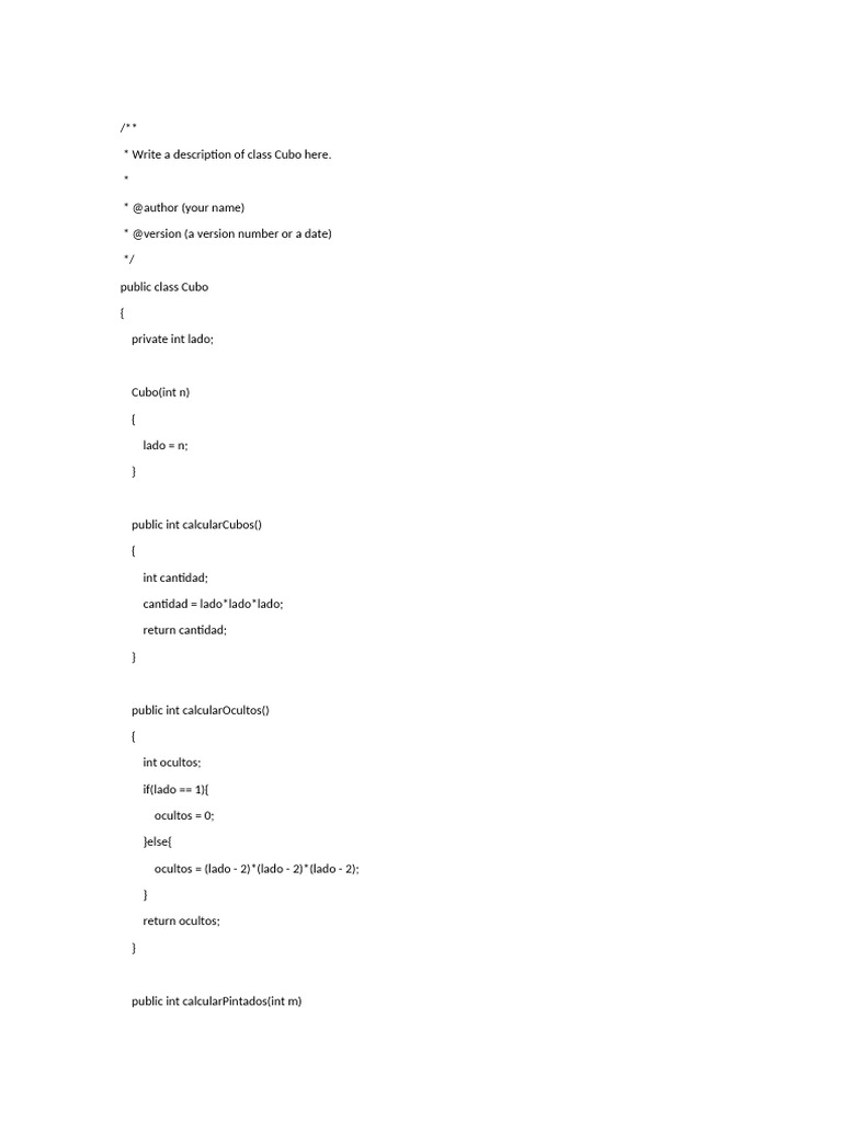 Cubo Codigo 3 de Intro | PDF