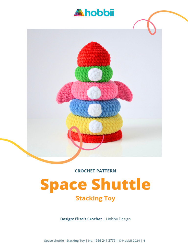 Space Shuttle Stacking Toy Us | PDF | Crochet | Yarn