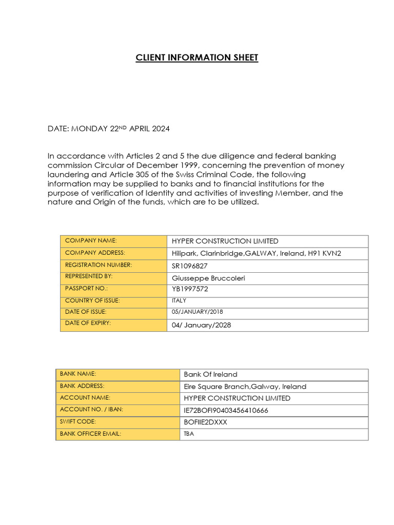 Cis Hyper Construction Limited | PDF