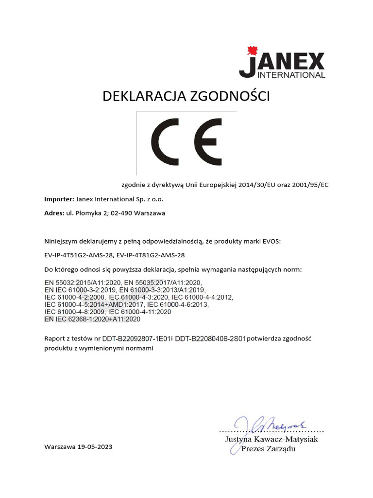CE - EV IP 4Tx1G2 AMS 28 | PDF