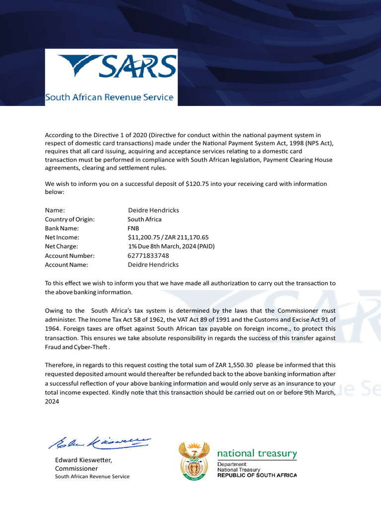 Sars-Deidre Hendricks | PDF | Business | Finance & Money Management