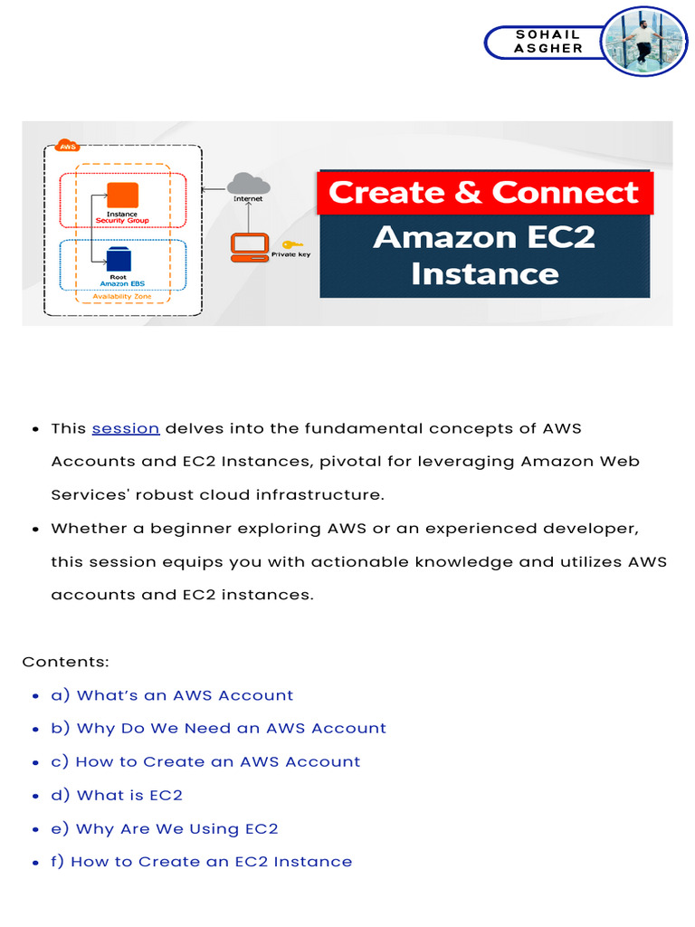 AWS Account & EC2 Instance (L9 S4) | PDF | Cloud Computing | Amazon Web ...