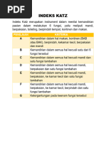 Katz Indeks | PDF