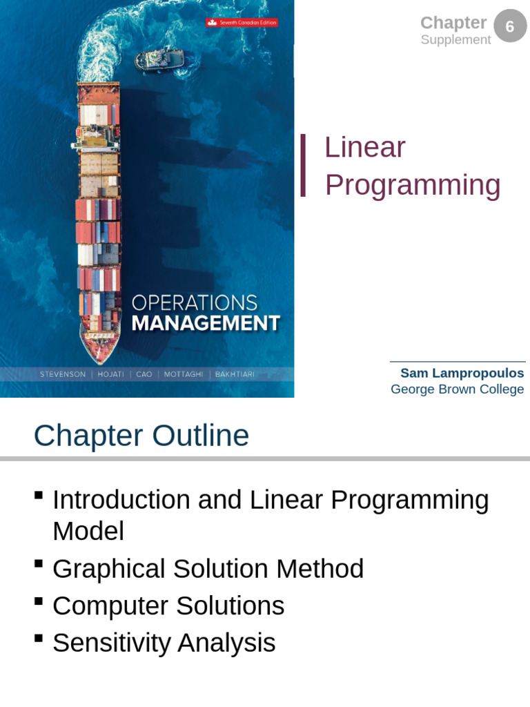 OPMT | PDF | Mathematical Optimization | Linear Programming