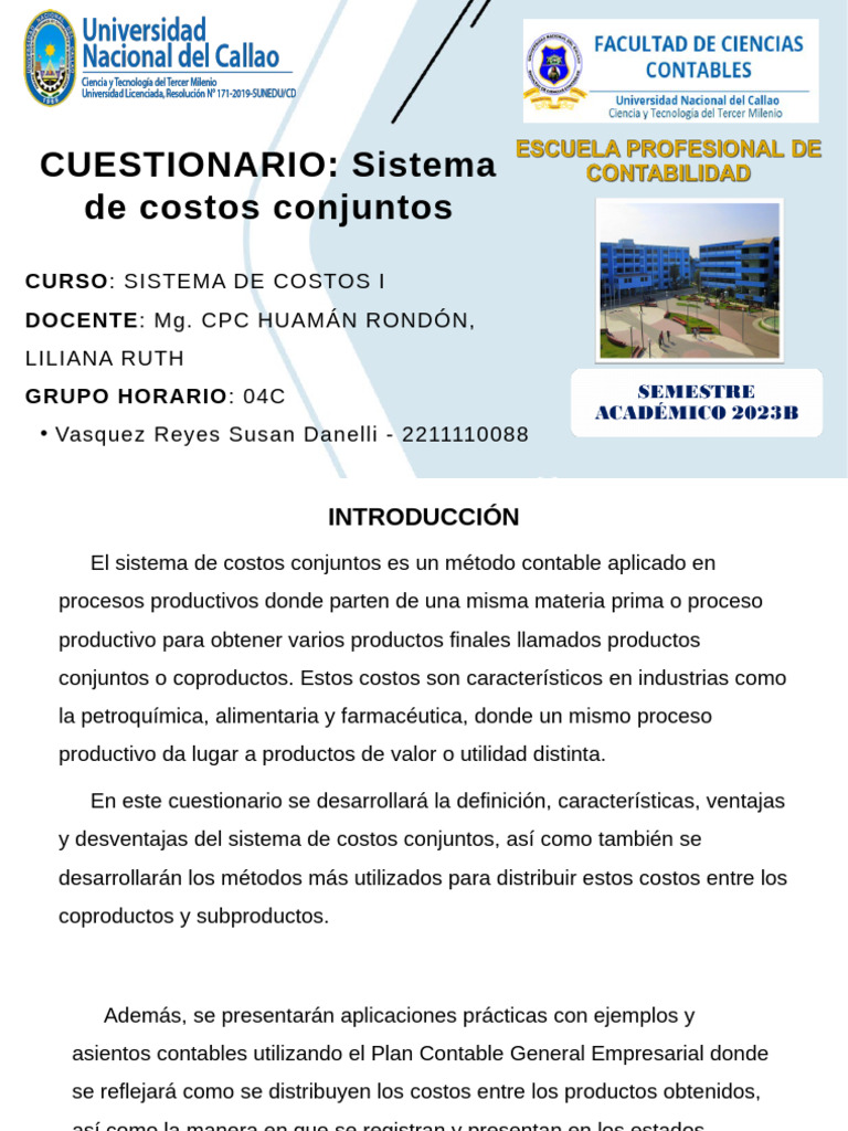 Sistema de Costos Conjuntos | PDF | Productos lácteos | Ecuador