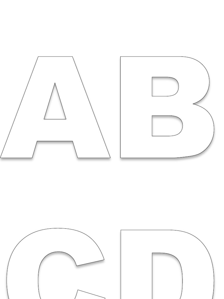 Moldes Letras Arial | PDF