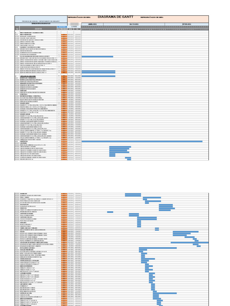 Gannt 2 Ampl. Plazo | PDF | Fundación (Ingeniería) | Carpintería