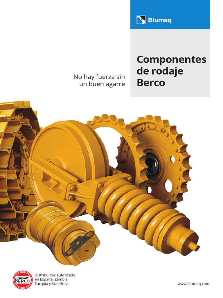 Componentes Rodaje Berco | PDF | Control numerico