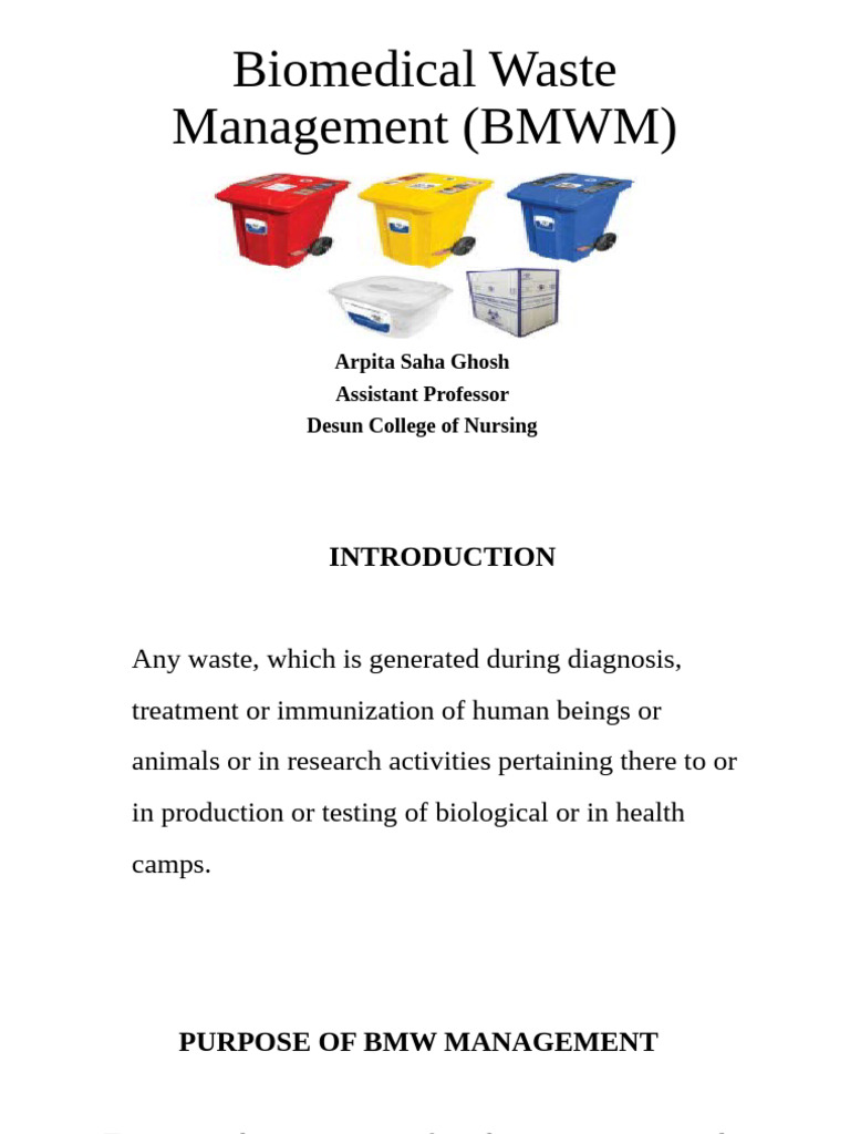 Biomedical Waste Management | PDF | Waste | Waste Management