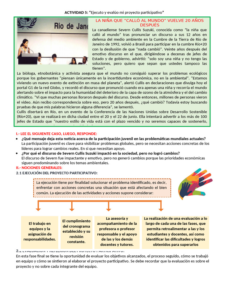 4° DPCC - Actv.05-Unid.7 2024 | PDF | Evaluación | Inclusión (Educación)