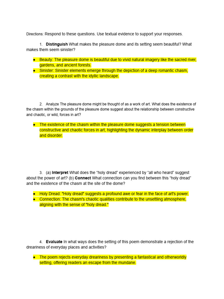 Fatema - Kubla Khan Part 2 | PDF | Philosophy