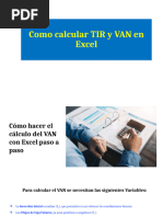 Cómo Calcular el VAN en Excel | PDF | Flujo de efectivo | Contabilidad