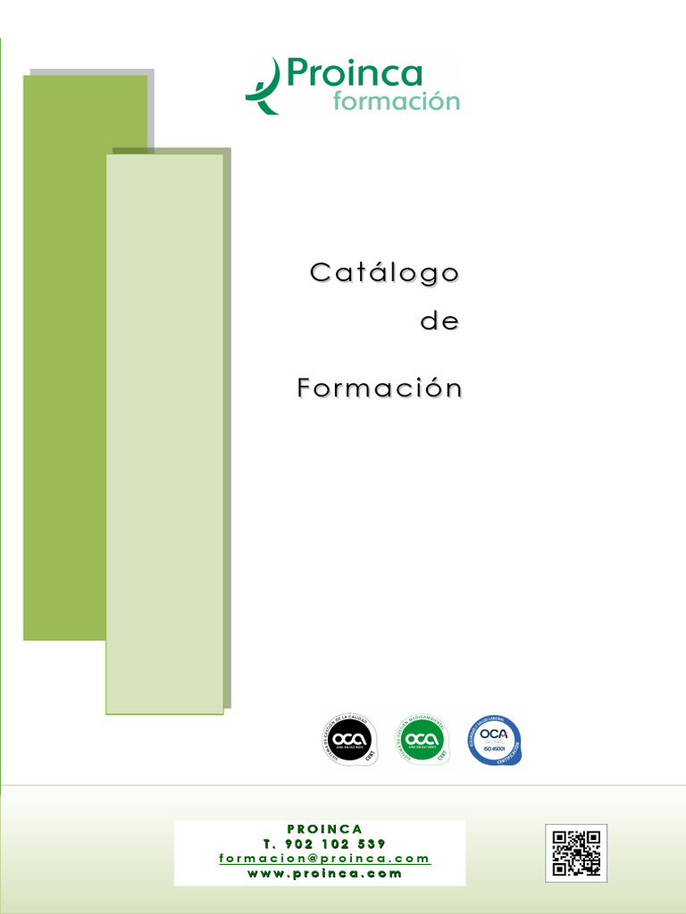 Catálogo de Cursos de Teleformación PROINCA | PDF