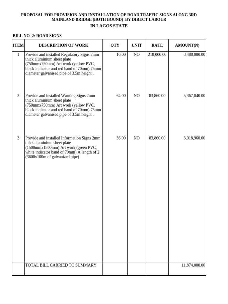3rd Mainland Bridge Road | PDF | Pipe (Fluid Conveyance) | Transport