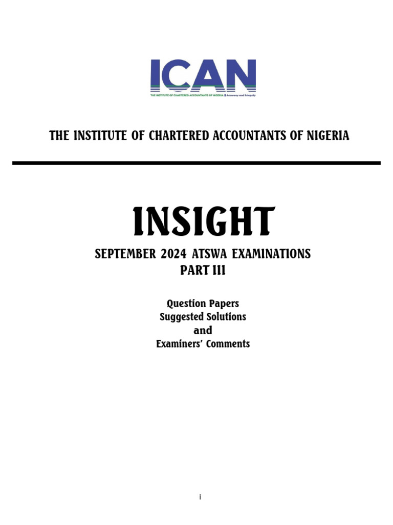 ATSWA September 2024 Exam Solutions | PDF | Audit | Sampling (Statistics)