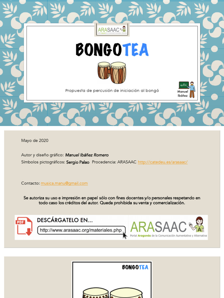 BongoTEA Propuesta de Iniciación Al Bongo | PDF | Ritmo