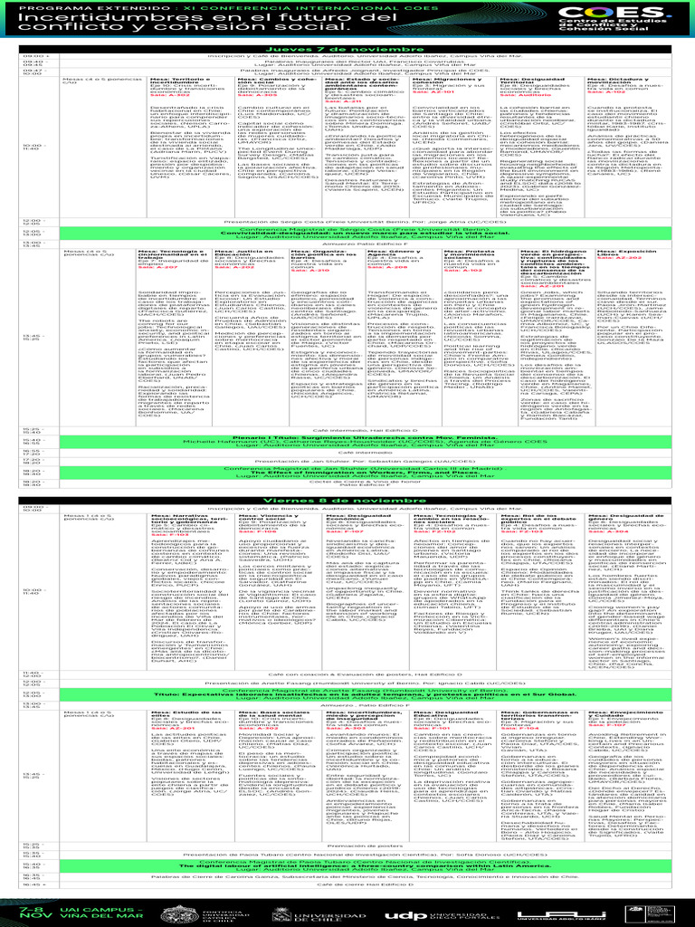 Programa Extendido Coes | PDF | Chile | Ciencias Políticas